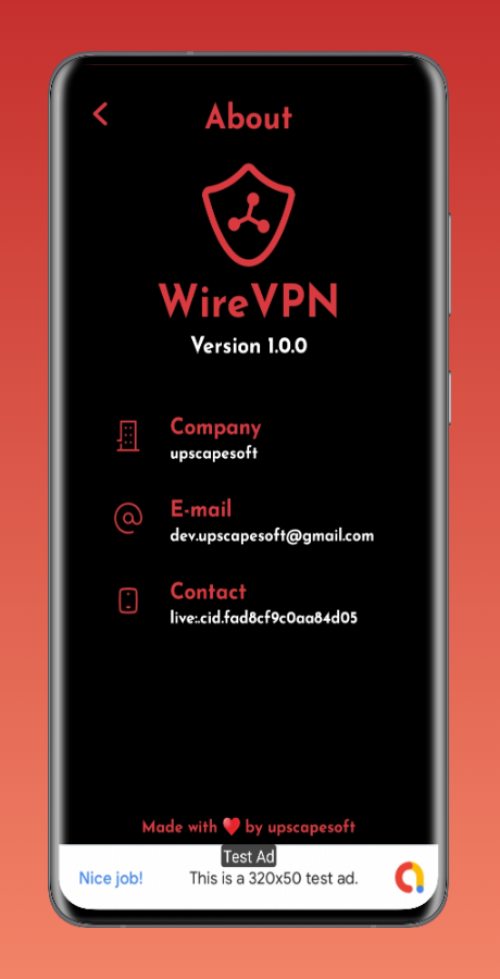 WireVPN - Unlimited High Speed VPN App | ADMOB, APPLOVIN, FAN, FIREBASE, ONESIGNAL by upscapesoft